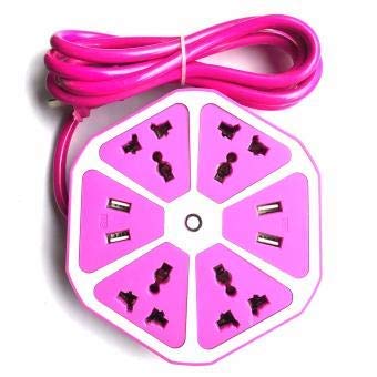 Tech novo - Socket Extension Cord Board for Office & Home, with 4 USB ...